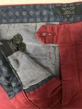 RW&CO. | Pants | Rwco Slim Fit Burgundy Chino Pants Mens Size 32 Red ...